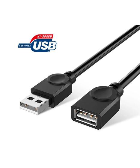 Cabo Extensor Usb Hi-speed 2.0 - 2 3 Metros Alta Velocidade - EXBOM ...