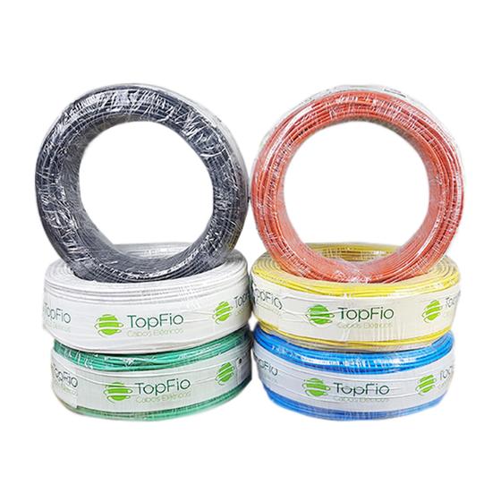 Cabo Flexível 1,5mm Cabinho 100% Cobre Rolo C/100 Metros - TOP FIO ...