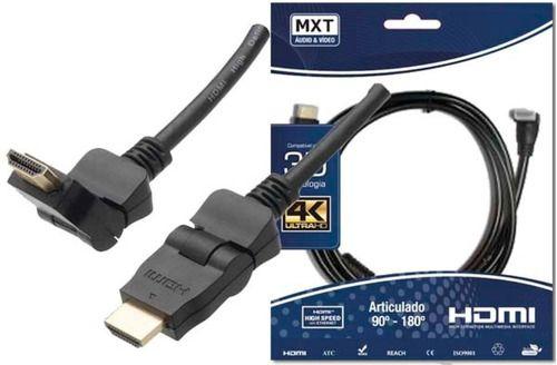 Cabo Hdmi 2.0 Ultra Hd 4k 3m 30 Awg 4k 5,8 Mm Articulado Mxt - Cabo ...