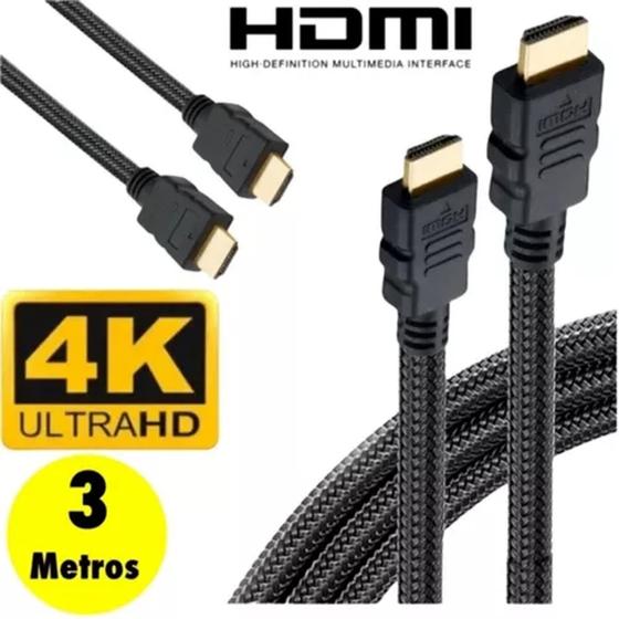 Cabo HDMI 4K ULTRA HD 3 METROS - Kapbom - Cabo HDMI - Magazine Luiza