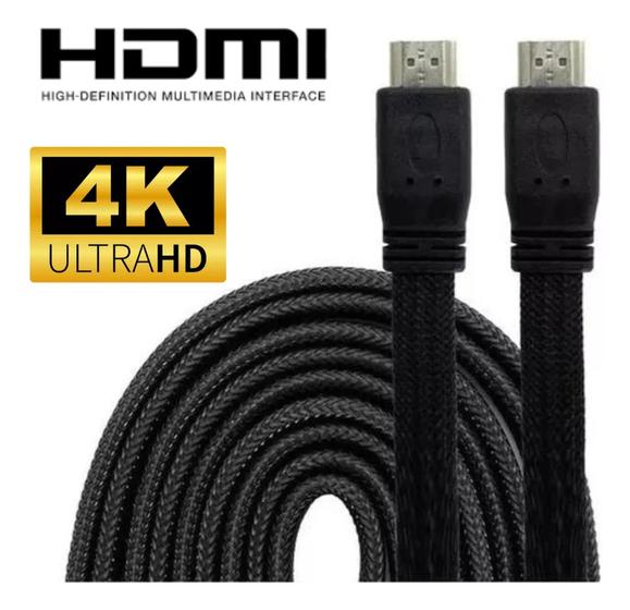 Cabo Hdmi 4k Ultra Hd 3d Reforçado Tv/Notebook/Video Game 5 Metros ...