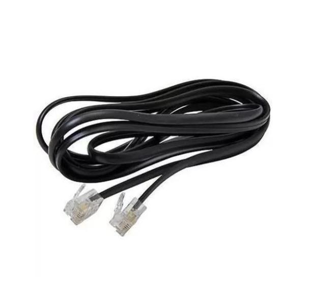 Cabo Liso Com Conector Rj11 Para Telefone 1,50 Metros - Six - Cabo de ...