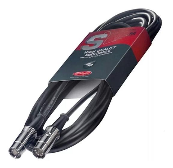 Cabo Midi Stagg 3 Metros Plug De Metal Conector Din 5 Pinos - Cabo MIDI ...