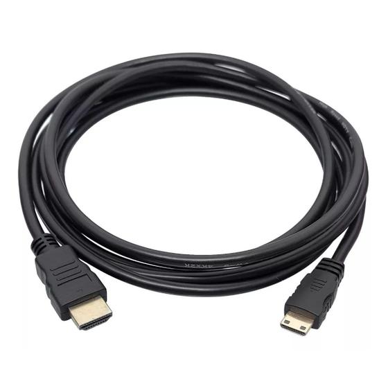 Cabo Mini Hdmi 3 Metros Para Câmera Sony Fuji Nikon Canon - Cable ...