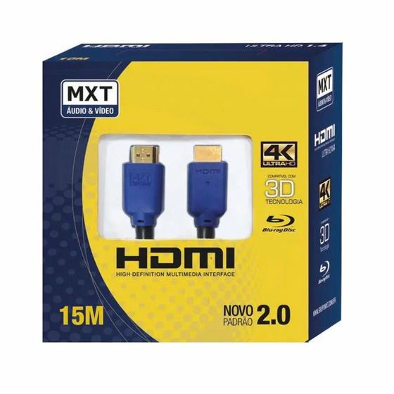 Cabo Mxt Hdmi 4k Ultra Hd Com Filtro 26awg Dourado 15 Metros - Cabo ...