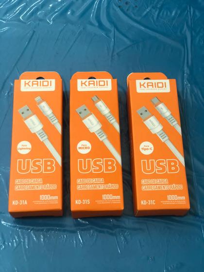 Cabo original kaidi v8/tipo c usb - Cabo USB - Magazine Luiza