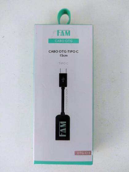 Cabo Otg Usb Fam Tipo C Fca Otg C15 15cm - Cabo USB - Magazine Luiza
