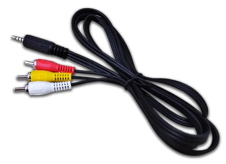 Cabo P2 Para Av 3 Rca Tv Box Lcd Tubo Receptor Áudio Vídeo - TSS - Cabo ...