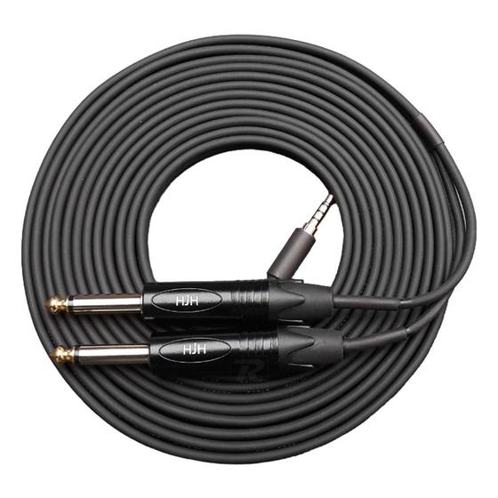 Cabo P3 para 2 P10 Live Celular com Audio da Mesa de Som ou DDj ...