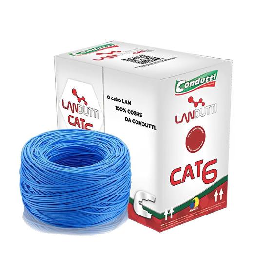 Cabo Rede Cat6 Hd 4P CMX 250Mhz Az CX0305M Condutti - Materiais ...