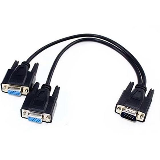 Cabo SVGA 15 Pinos Macho X 2 SVGA 15 Pinos Fêmea - Roxline - Cabo VGA ...