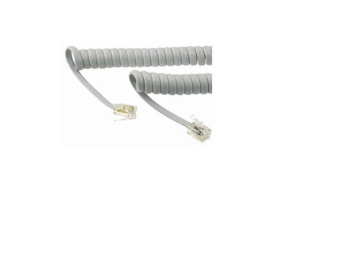 Cabo Telefone Rj11 Modular Espiral Cinza 1,5M - yasin - Cabo de ...