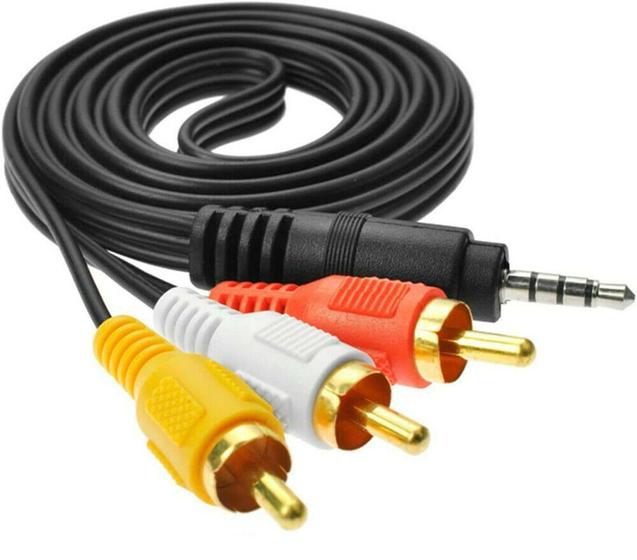 Cabo Tv Box Imagem Áudio Vídeo Av Rca X P2 (P3) Dvd Ligar em Tv Tubo ...