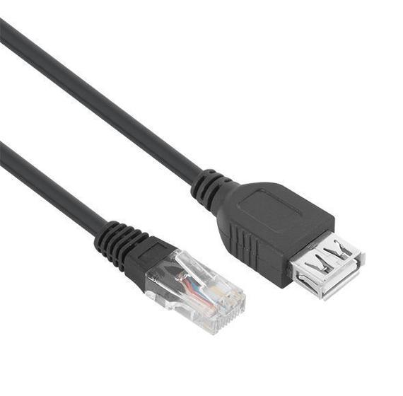 Cabo USB A 2.0 fêmea para RJ45 macho 1,80 metros - Rontek - Cabos e ...