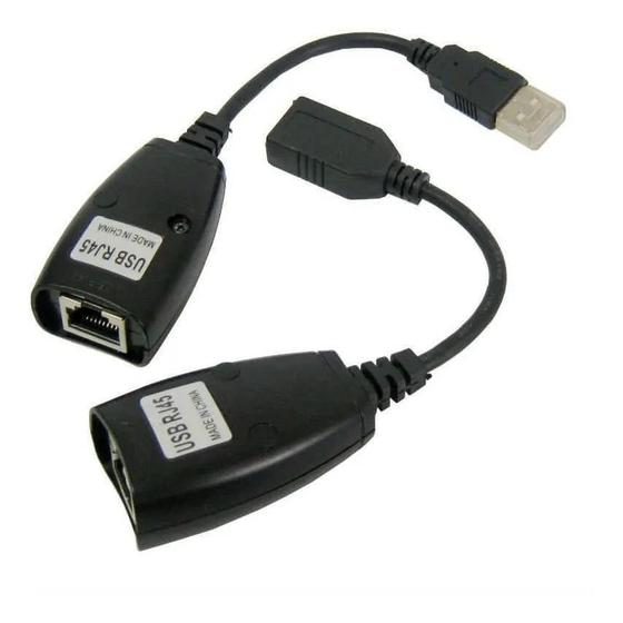 Cabo USB Adptador Extensor Rj45 USB Via Cabo De Rede Par - oem ...