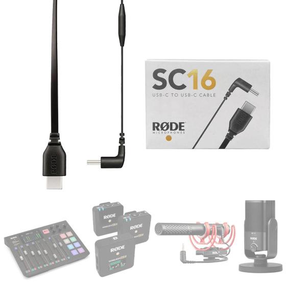 Cabo Usb-c Rode Sc16 Para Usar Microfone Wireless Go Ii Videomic Ntg ...