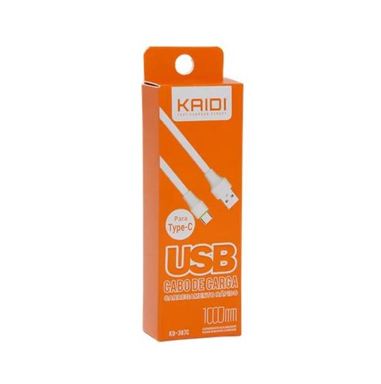 Cabo USB Tipo C Kaidi 1 Metro 2.1A Kaidi - KD-307C - Cabo USB ...