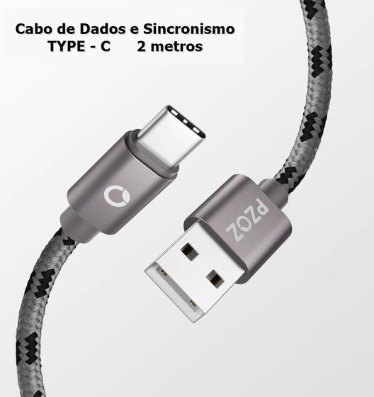 Cabo USB Type C Dados e Sincronismo Android Tipo C - PZOZ - Cabo USB ...