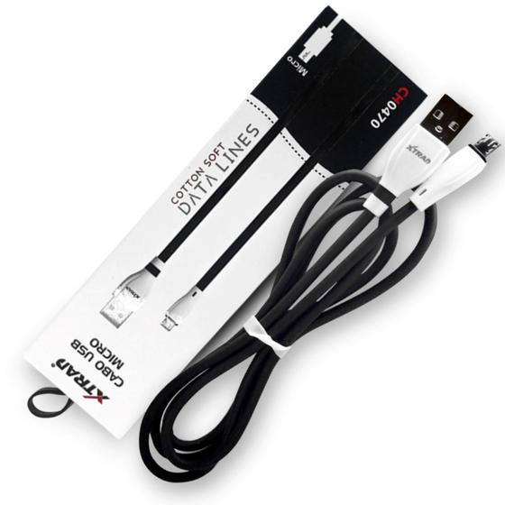 cabo USB v8 Xtrad 1,2 metros Compatível com todos os aparelhos com ...