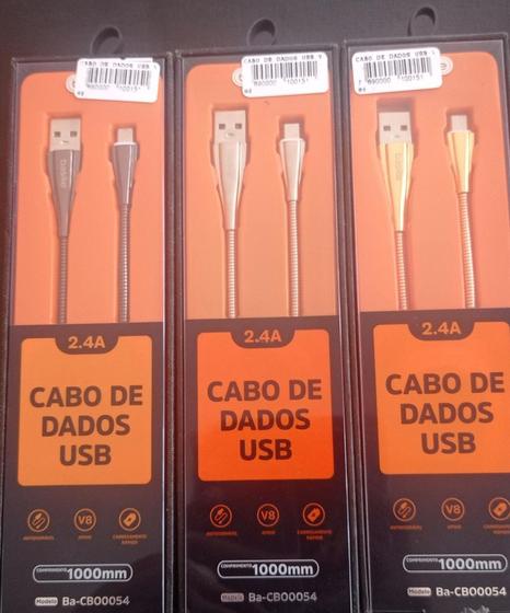 Cabo V8 USB Basike Antidobrável - Cabo USB - Magazine Luiza