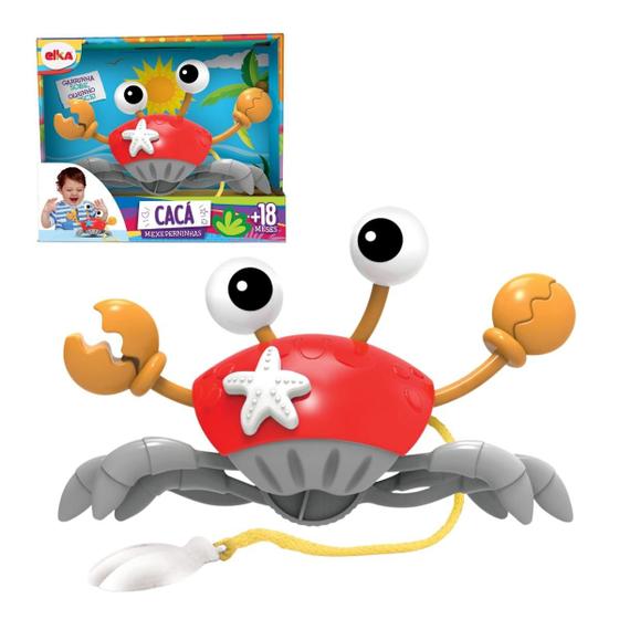 Cacá Mexe Perninhas Caranguejo Brinquedo Infantil Elka - Brinquedos ...