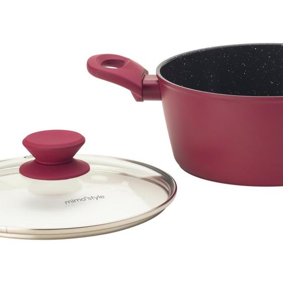 Caçarola panela rev. ceramico indução 20cm rubi - MIMO STYLE - Caçarola ...