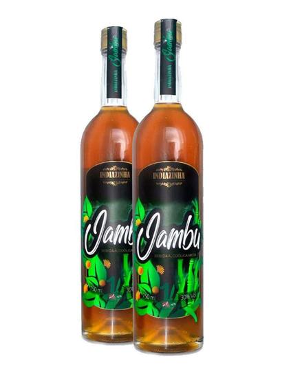 Cachaça Com Jambu Indiazinha 750ml + Cachaça Com Jambu Indiazinha 750ml ...