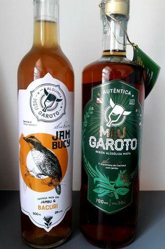 Cachaça de Jambu 700ml + Cachaça de Jambu com Bacuri 500ml - Meu Garoto ...