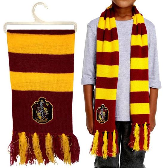 Cachecol Infantil Tricot Harry Potter - Grifinória - Casa Da Escola De ...