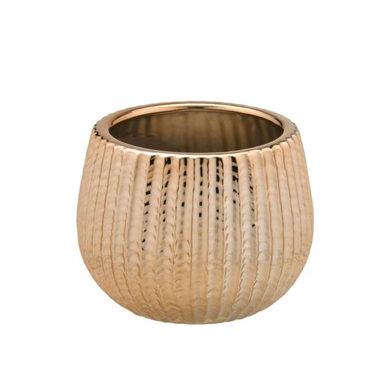 Cachepot de ceramica rose gold trabalhado g - Espressione - Cachepot ...