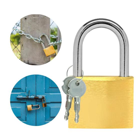 Cadeado Com Chave Tetra Para Portões Haste Longa Antifurto 63mm ...