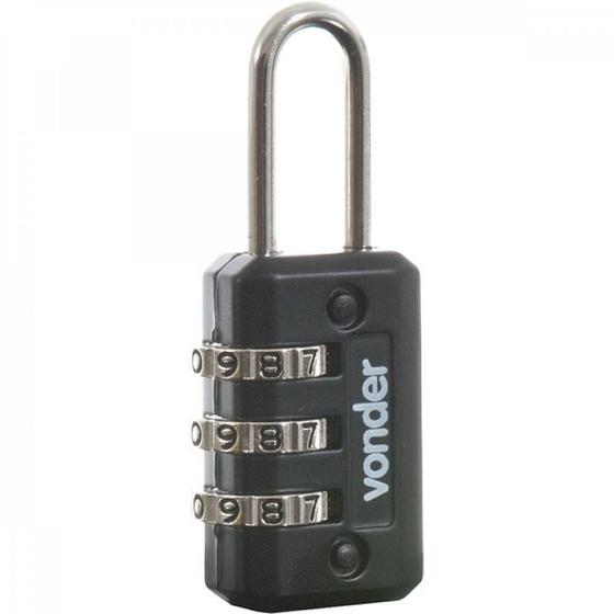 Cadeado com segredo preto Vonder Preto - Cadeados - Magazine Luiza