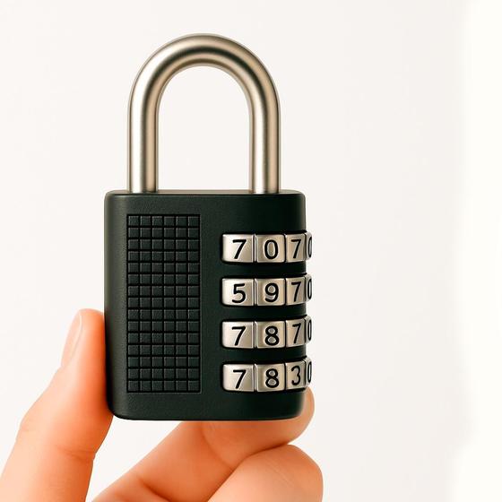 Cadeado Com Senha Numérica 4 Dígitos Segurança Alta Sem Chave Liga ...