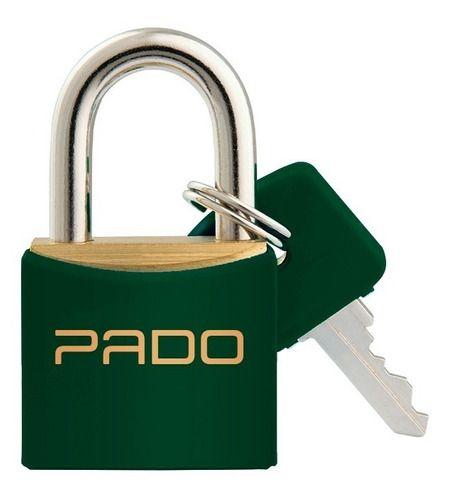 Cadeado Pado VERDE Latão Maciço Haste Aço Com Capa - 25mm - Cadeados ...