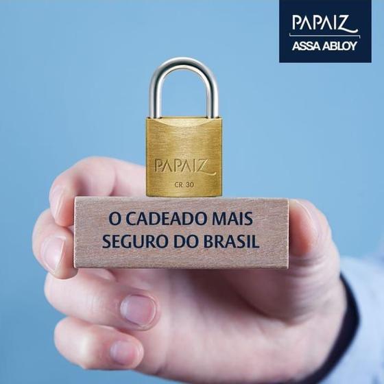 Cadeado Pequeno Aço Papaiz Original Academia Armário Portão Grade ...