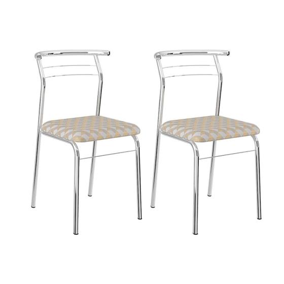 Cadeira Carraro 1708 Aço Cromada (2 Unidades) Cromad/Retrô - Móveis de ...