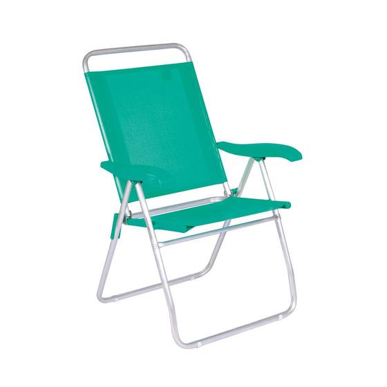 Cadeira de Praia Boreal 4 Posições com Porta-Copos Verde Mor - Cadeira ...