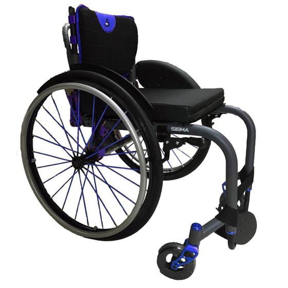 Cadeira de Rodas Monobloco Sigma Smart Alumínio com Assento e Encosto ...