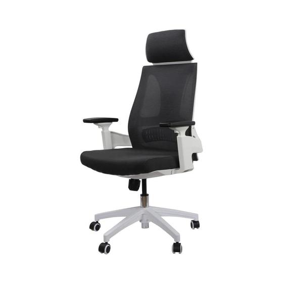 Cadeira Ergonômica Elements Helene Special Branca e Grafite - Cadeira ...