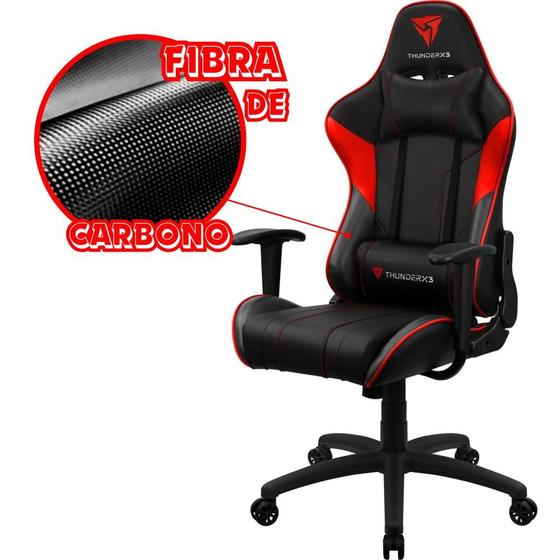 Cadeira Gamer Escritório de Alto Conforto Com Almofadas Ergonômicas e ...