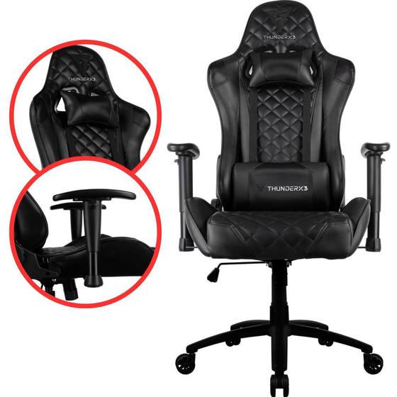 Cadeira Gamer Profissional para Jogos Com Apoio lombar Regulável ...