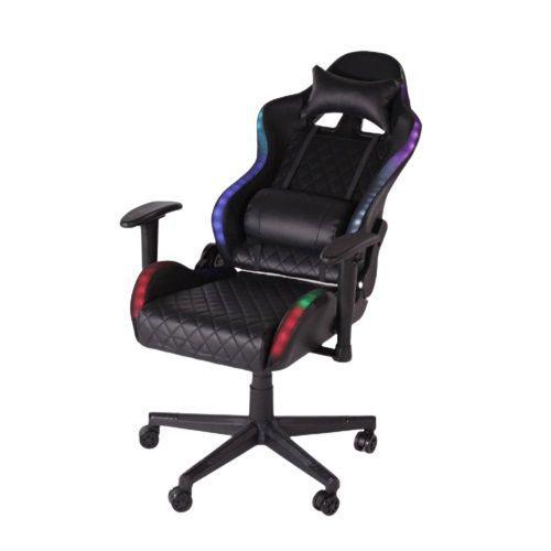 Cadeira Gamer Reclinável e Relax Com Iluminação LED rgb Preta - 4978 ...