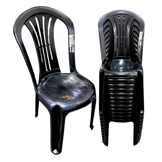 Cadeira Monobloco Plastico Restaurante Empilhavel Resistente - Plasnew ...