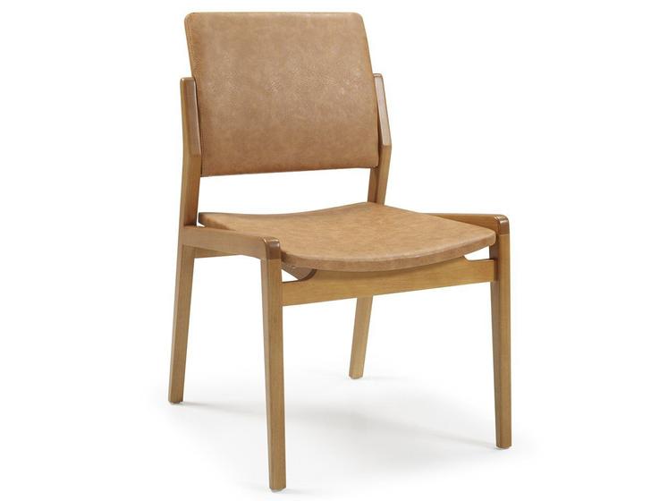 Cadeira para Sala de Jantar sem Braços em Madeira Maciça de Tauari ...
