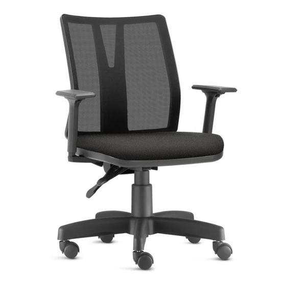 Cadeira Presidente Addit Preto Tela Mash Com Apoio De Cabeça - Frisokar ...