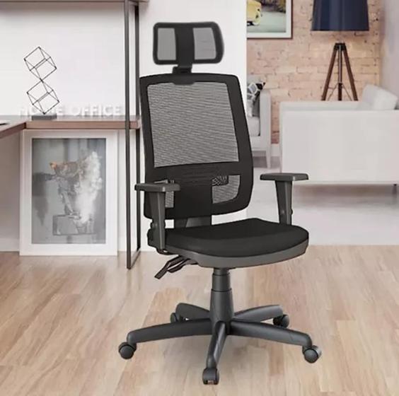 Cadeira Presidente Brizza Tela Back System Encosto De Cabeça ...