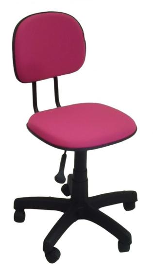 Cadeira secretária com regulagem de altura a gás e L duplo korano rosa ...