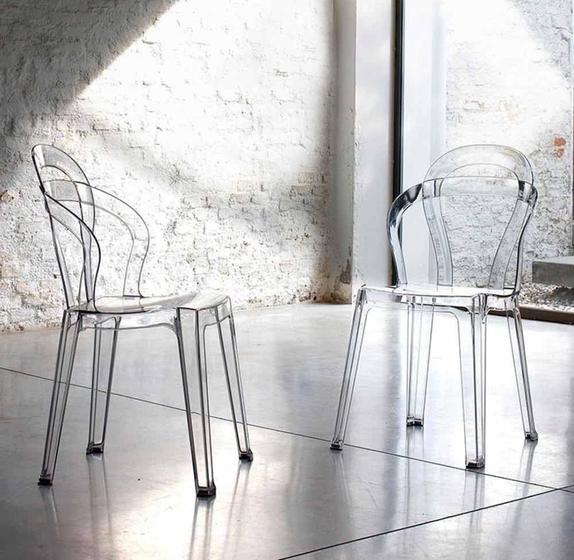 Cadeira Transparente Incolor Cristal Rainha Ghost - MONALIZA - Cadeiras ...