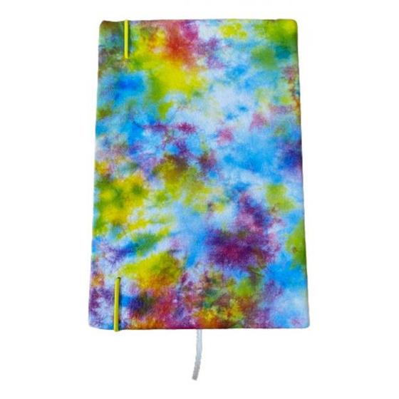 Caderneta Sketchbook Tipo Moleskine 14x21cm Com Pauta - Estampa Tie Dye ...