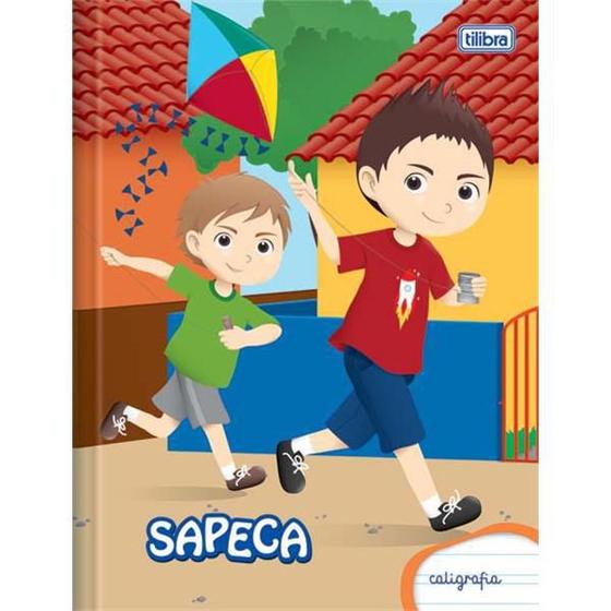 Caderno brochura capa dura caligrafia sapeca masculino - 40 folhas ...